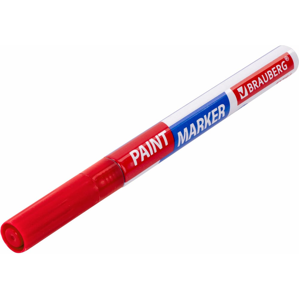 Лаковый маркер-краска BRAUBERG EXTRA paint marker 2 мм, красный ...
