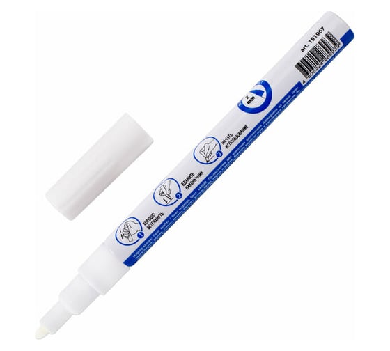 Лаковый маркер-краска BRAUBERG EXTRA paint marker 2 мм, белый ...