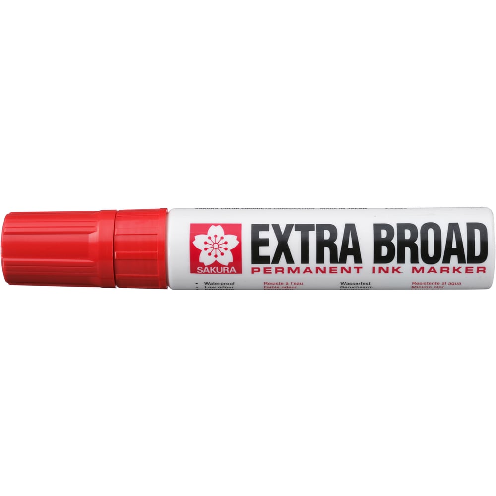 Маркер Sakura Extra Broad экстра толстый, перманентный, красный ...