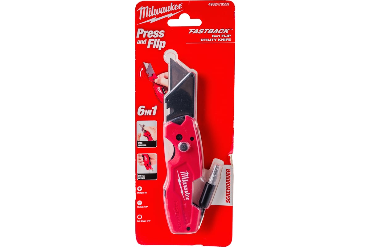 Нож Milwaukee FASTBACK 6 в 1 4932478559 - выгодная цена, отзывы ...