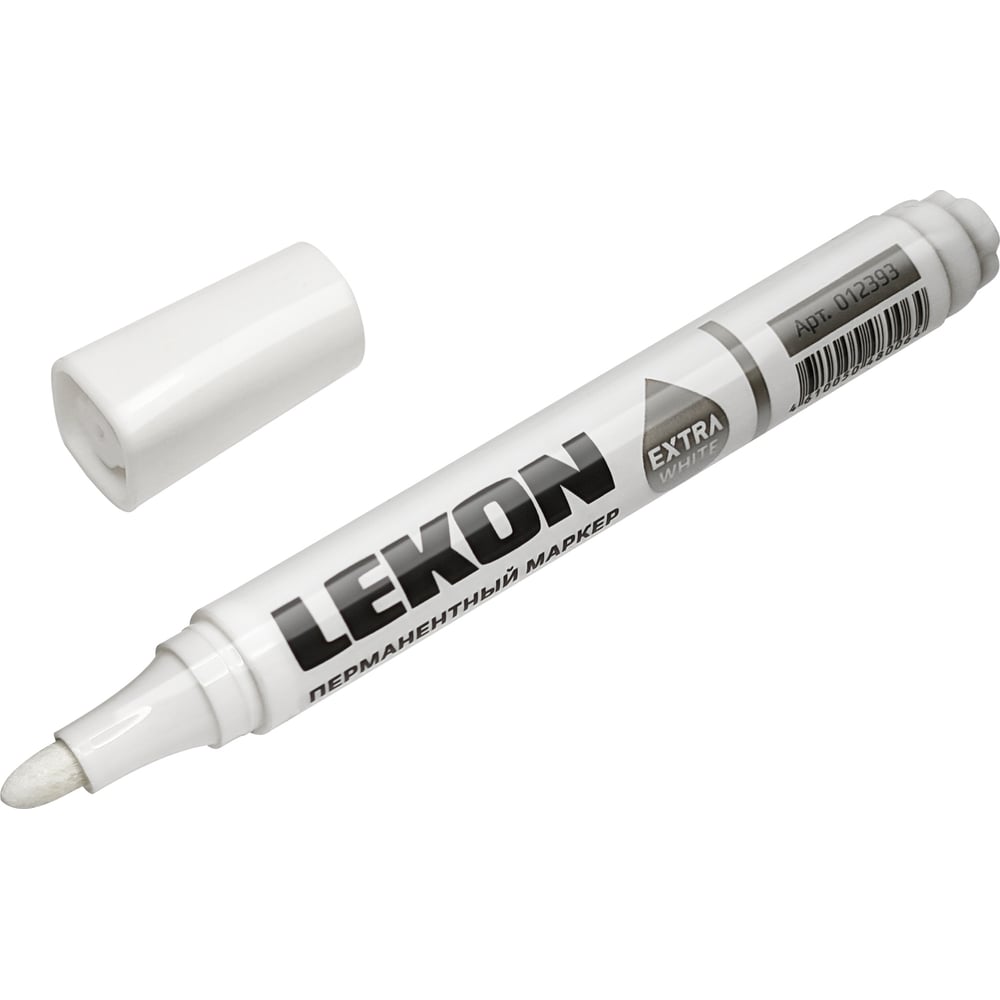 Перманентный маркер LEKON белый EXTRA WHITE 012393 - выгодная цена ...