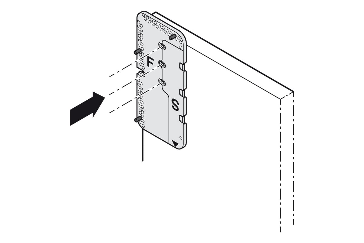Шаблон Hafele для механизма FREE SPACE 372.27.602 - выгодная цена ...