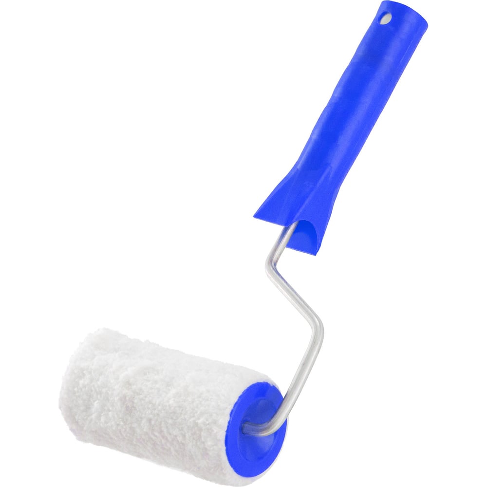 Валик КЭС микрофибра белый, 100 мм в сборе, 48 мм, ворс 7 мм, бюгель 6 ...