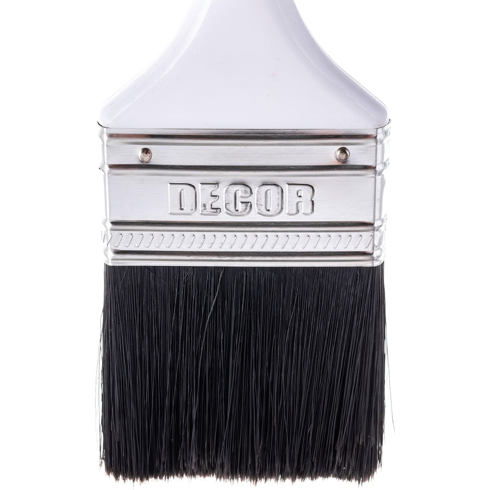 Кисть DECOR PROFI для грунта 65х15 мм, черная синтетическая щетина, пласт. ручка 780-065 ...