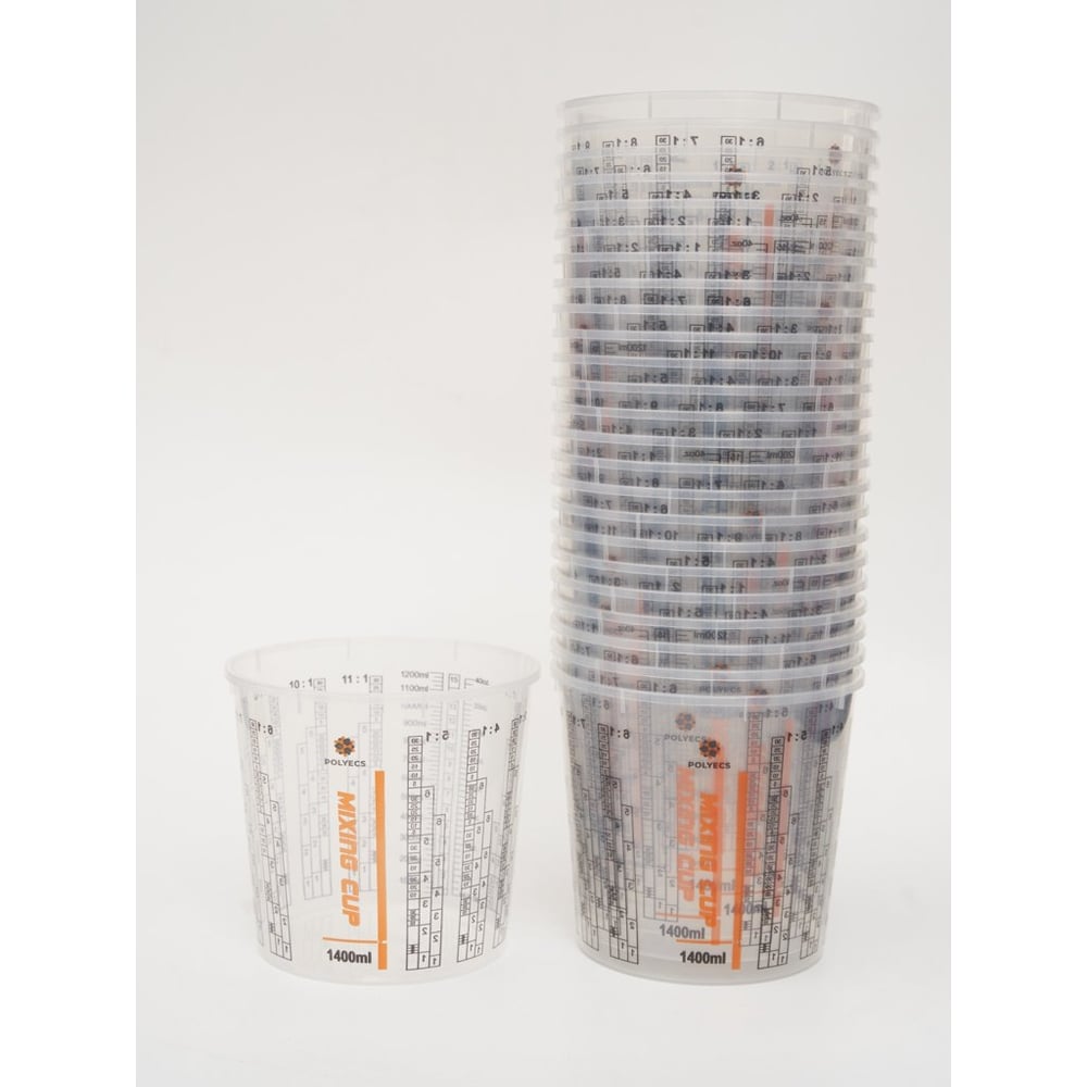Мерная емкость высокопрочная для смешивания ЛКМ Polyecs 1400 мл, 25 шт POL-5/PHX - выгодная цена ...