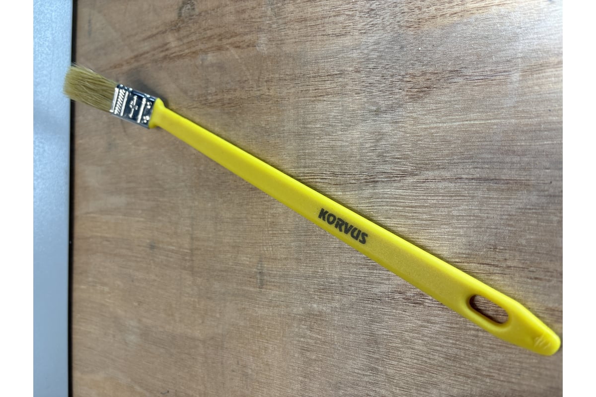 Радиаторная кисть KORVUS 0102810 25 мм, натуральная щетина, пластиковая ...