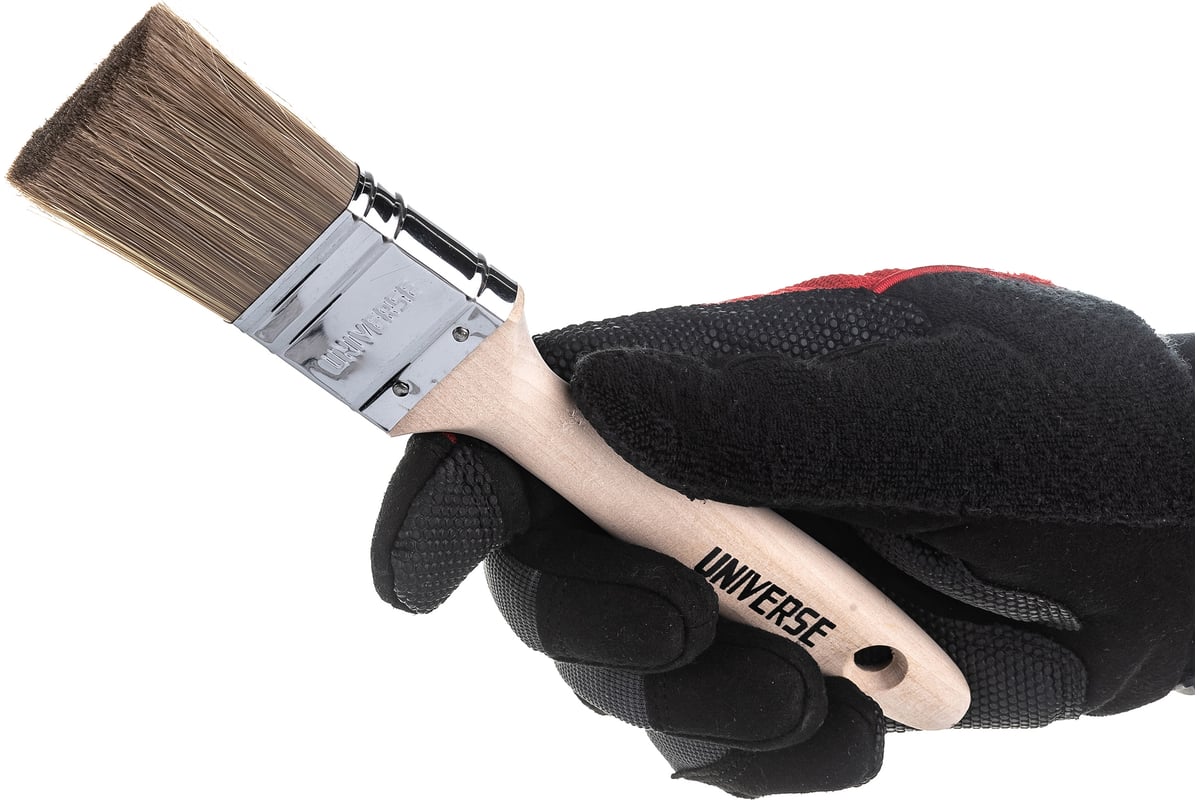 Плоская кисть GROSSMEISTER PRO, смешанная щетина, 40 мм 001202040 ...