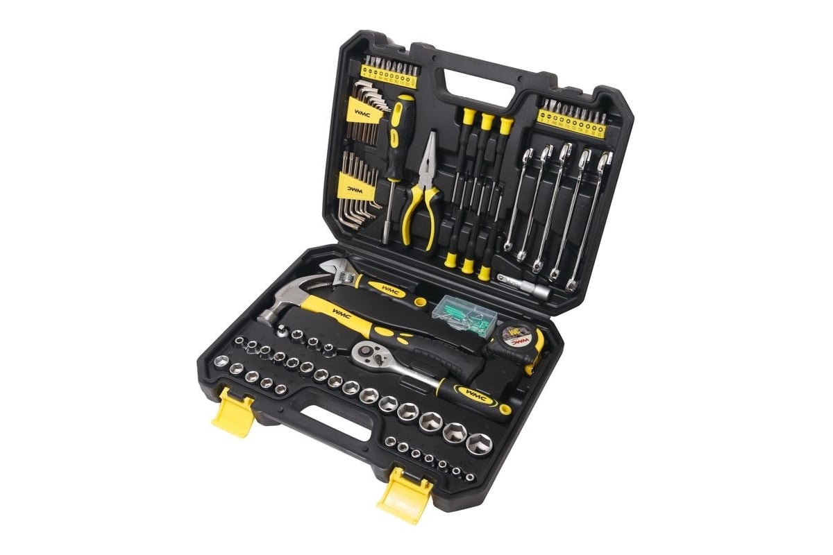 Набор инструментов WMS Tools 1/4'', 3/8", 128 предметов WMC-30128 WMC ...