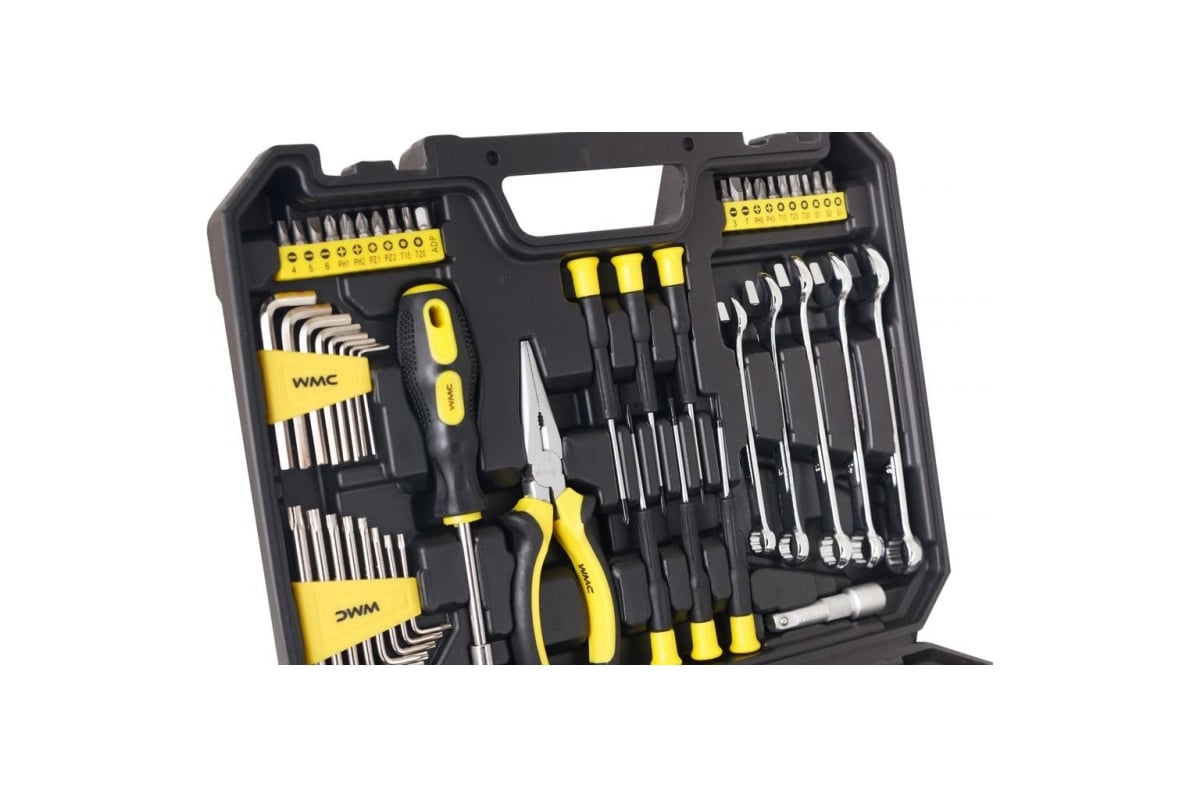 Набор инструментов WMS Tools 1/4'', 3/8", 128 предметов WMC-30128 WMC ...
