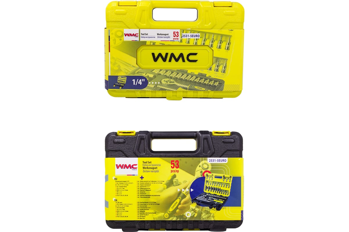 Набор инструмента WMC TOOLS 53пр. WMC-2531-5 EURO(51117) - выгодная ...