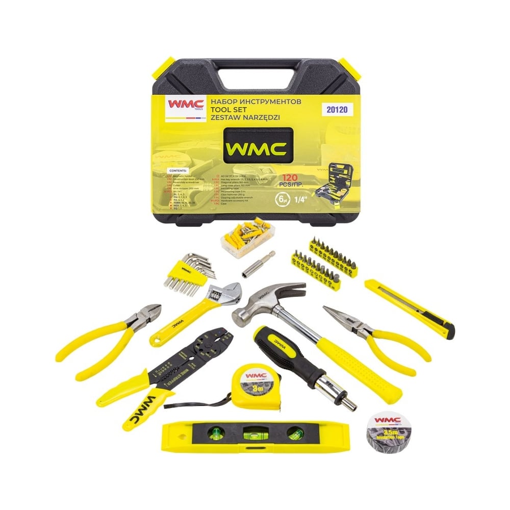 Набор инструментов WMC TOOLS 120 предметов WMC-20120(56847) - выгодная ...