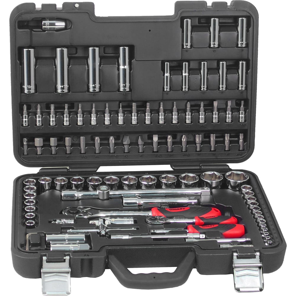 Набор инструментов Gigant Professional 1/2" и 1/4" 94 предмета, Сталь ...