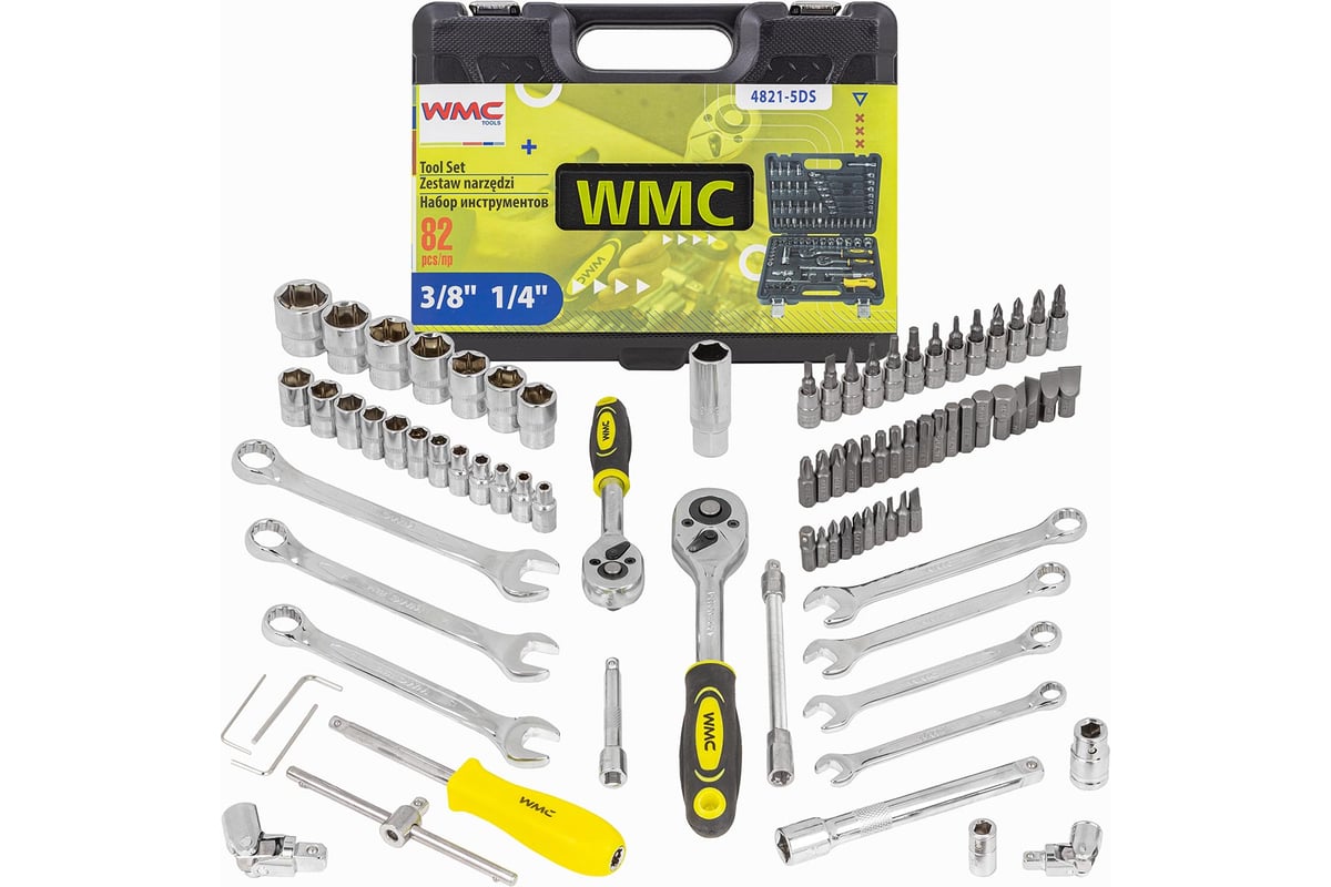 Набор инструментов WMC TOOLS 82 пр WMC-4821-5DS(52708) - выгодная цена ...