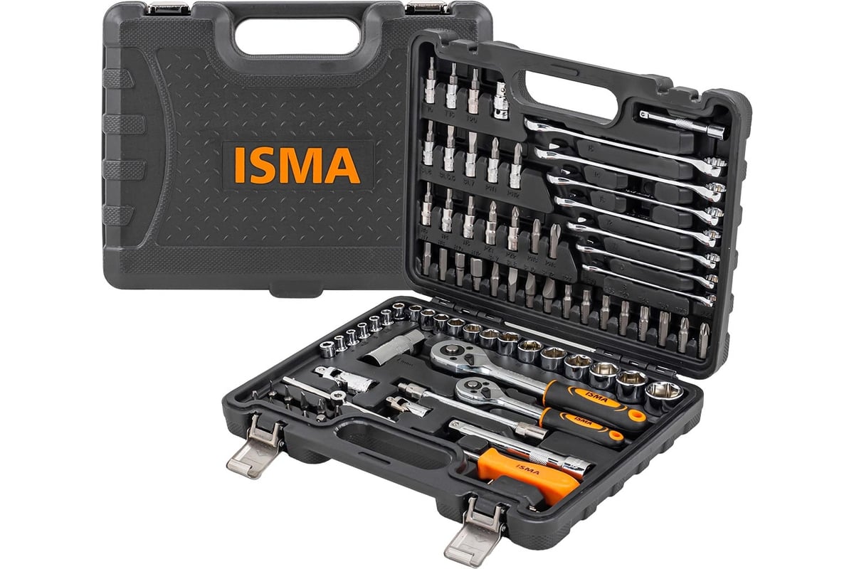 Набор инструментов ISMA 82 пр. -4821-5DS-м(52674) ISMA-4821-5DS(52674 ...