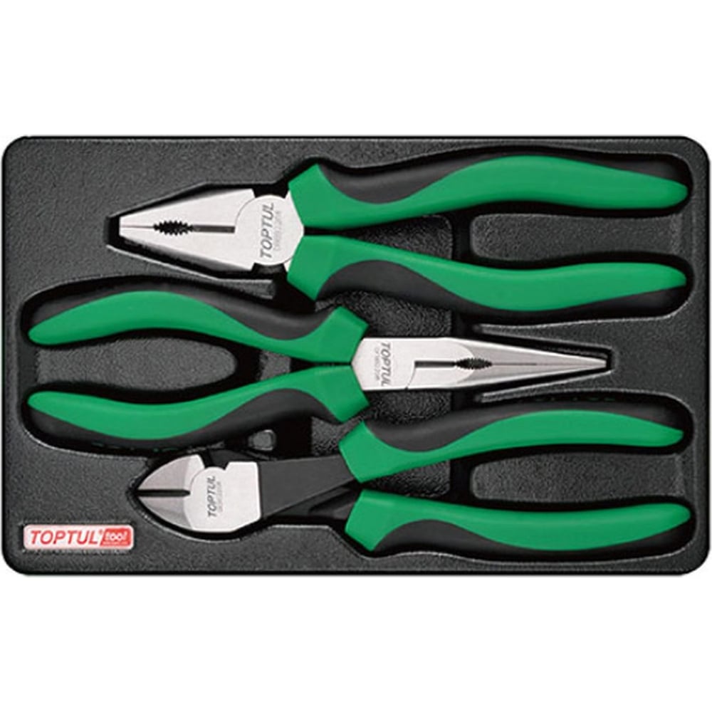 Набор-сет плоскогубцы, тонкогубцы, бокорезы TOPTUL 3 предмета GZA-0305 ...