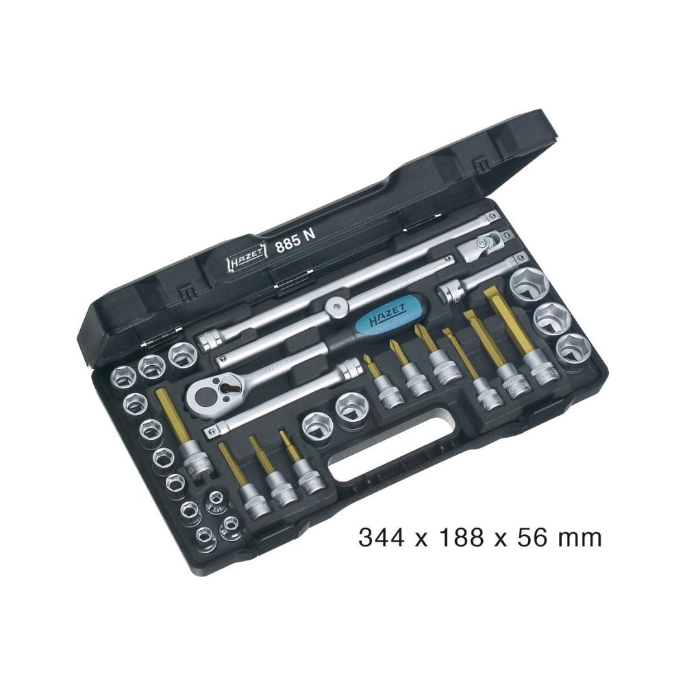 Набор торцевых головок HAZET 6 граней, 3/8" 885N - выгодная цена ...