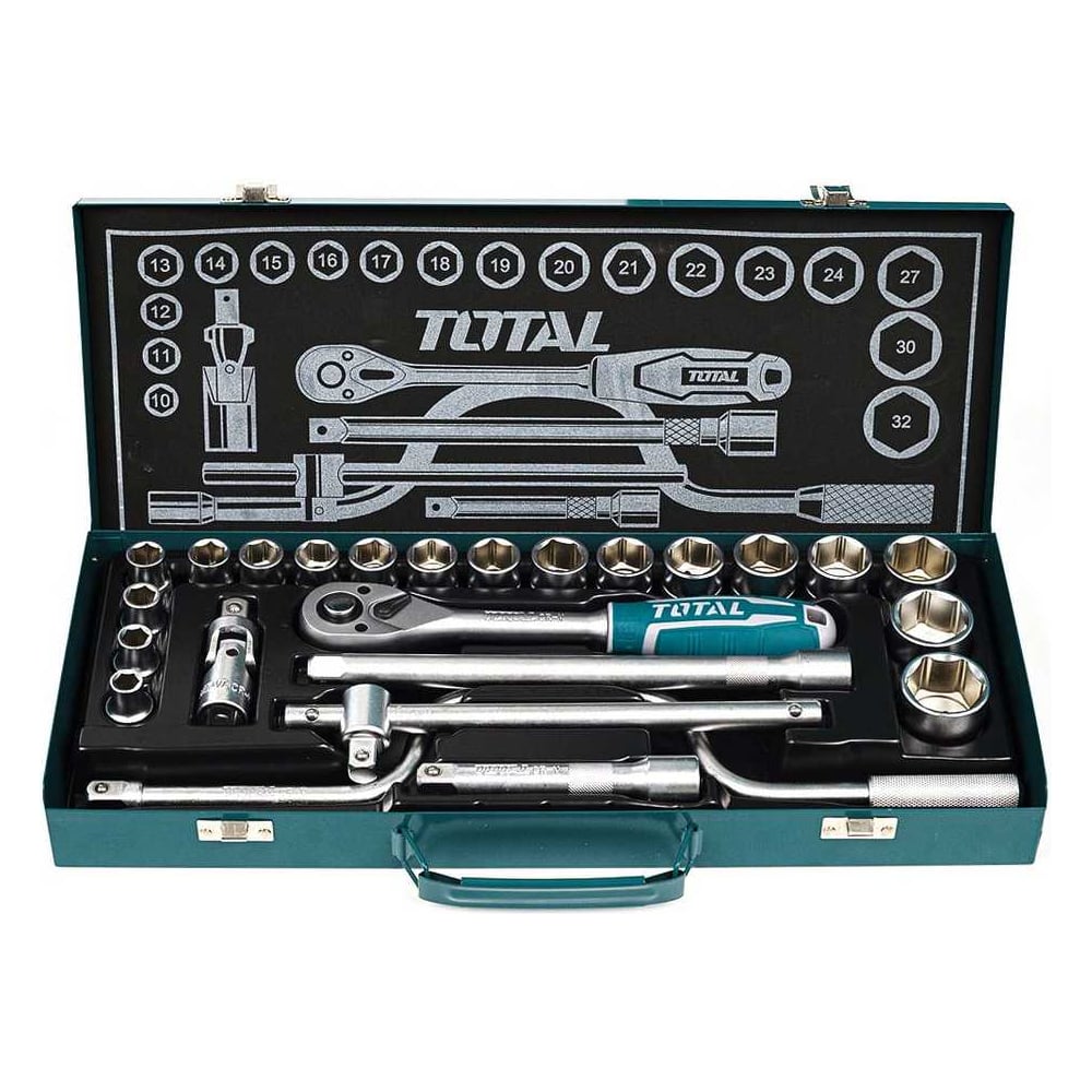 Набор инструмента TOTAL 1/2 24 предмета THT141253 - выгодная цена ...