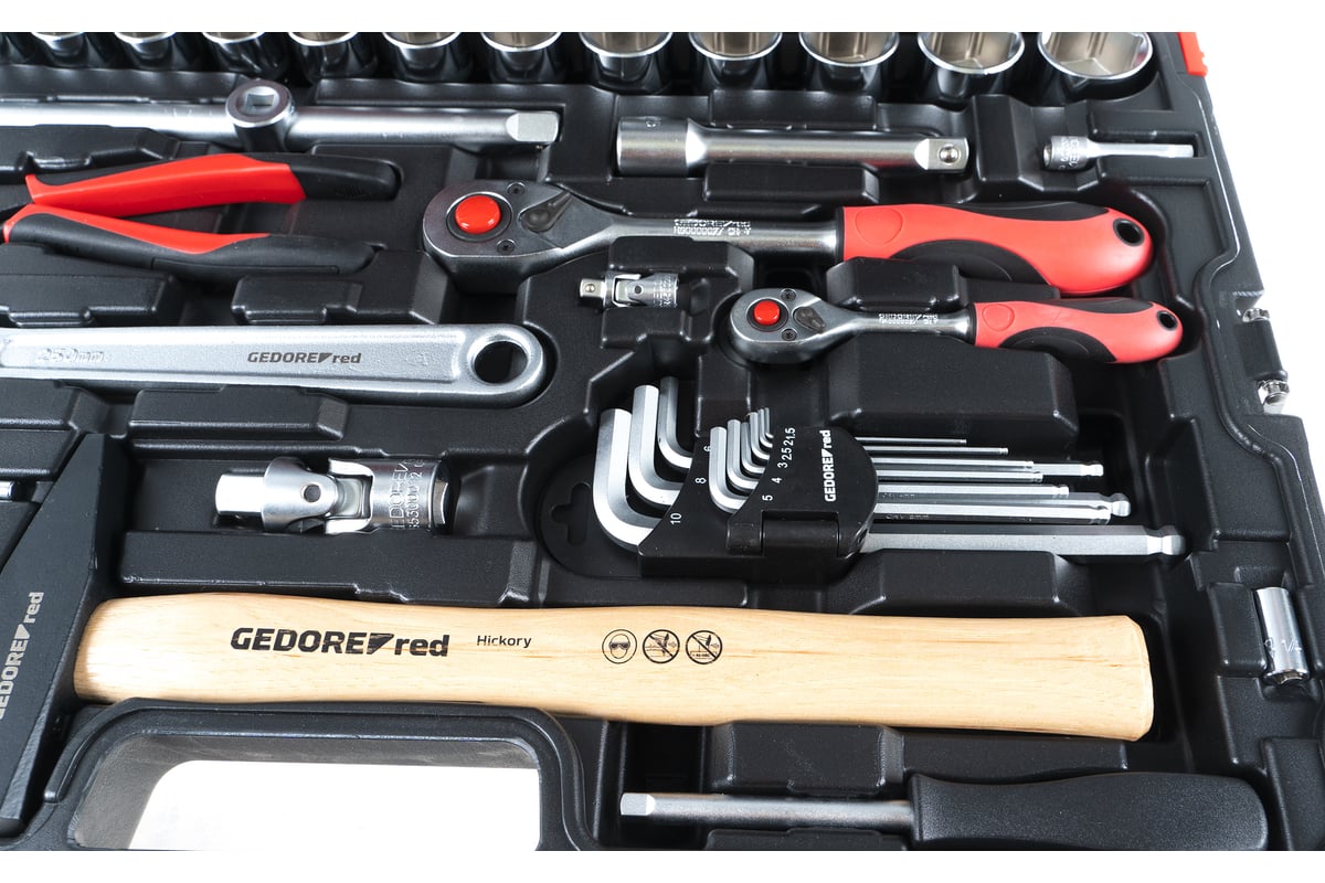 Набор инструментов GEDORE RED 1/4"+1/2", 100 шт 3300063 - выгодная цена ...