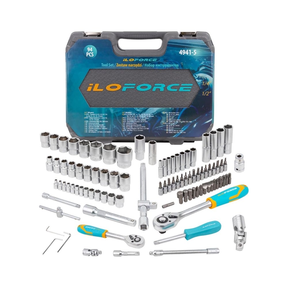 Набор инструментов iLOFORCE 94 пр IF-4941-5(52231) - выгодная цена, отзывы, характеристики, фото ...