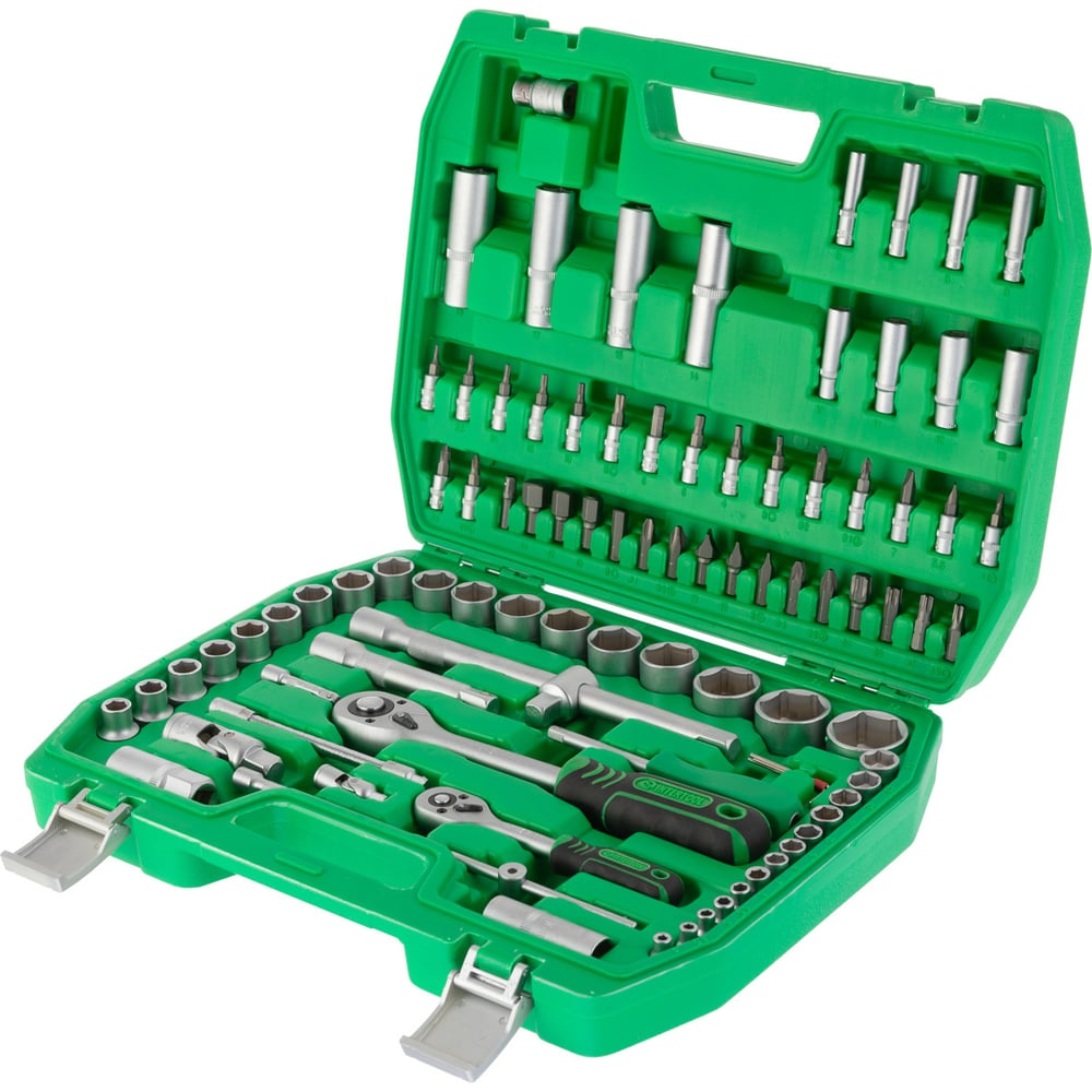 Набор инструментов INTERTOOL 1/2" & 1/4" 94ед, Cr-V ET-6094SP ...