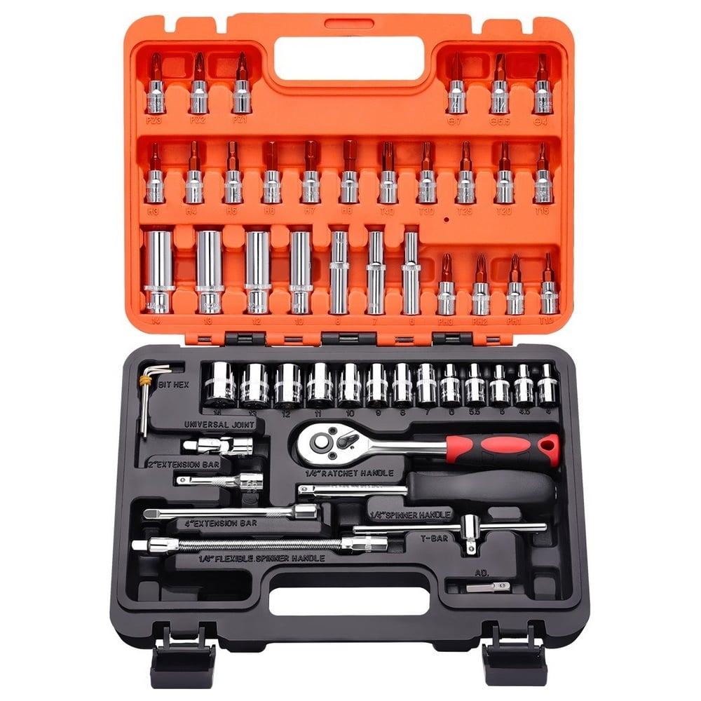 Набор инструментов GOODKING 53 предмета, 1/4, трещотка K-10053 ...