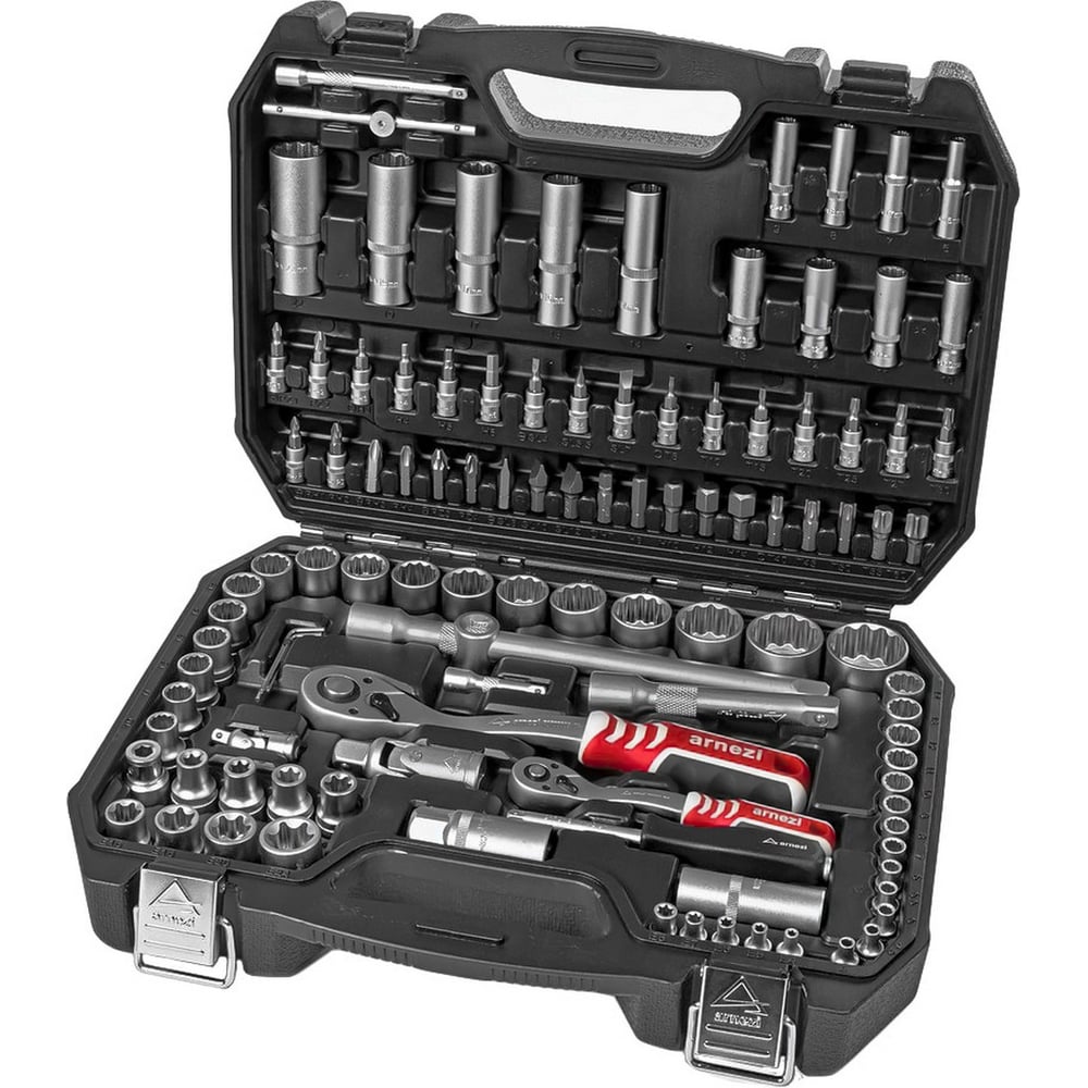Набор инструментов ARNEZI 108 пр. 12-гранные головки 1/4DR, 1/2DR R0902108 - выгодная цена ...