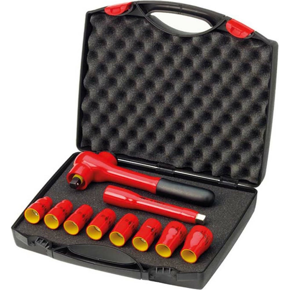 Набор переключающих трещоток Wiha 1/2" изолированных VDE 10 ед 33184 ...