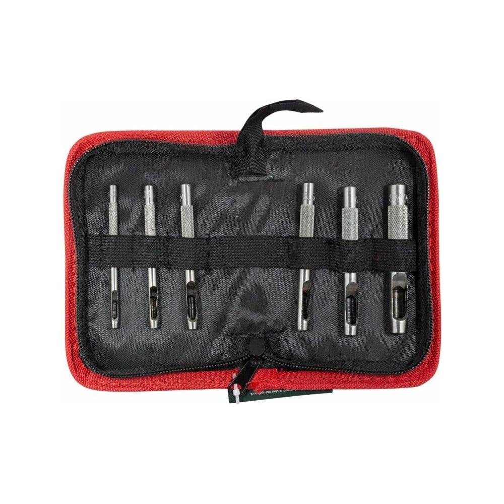 Набор пробойников ROCKFORCE 3.2, 4, 4.8, 5.6, 6.4, 8 мм, 6 предметов, в сумке RF-3691B ...