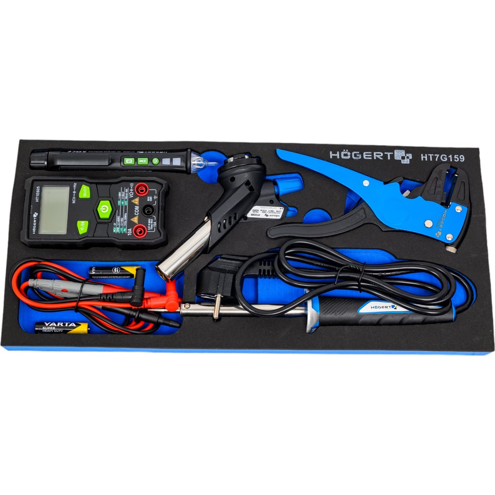 Инструменты для электриков HOEGERT TECHNIK 5 шт, ложемент eva HT7G159 - выгодная цена, отзывы ...