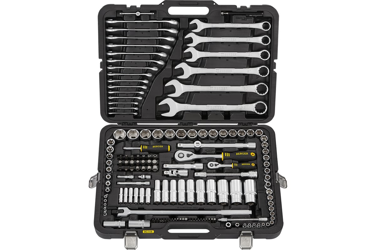 Универсальный набор инструментов Berger BG 148 предметов BG148-1214 ...