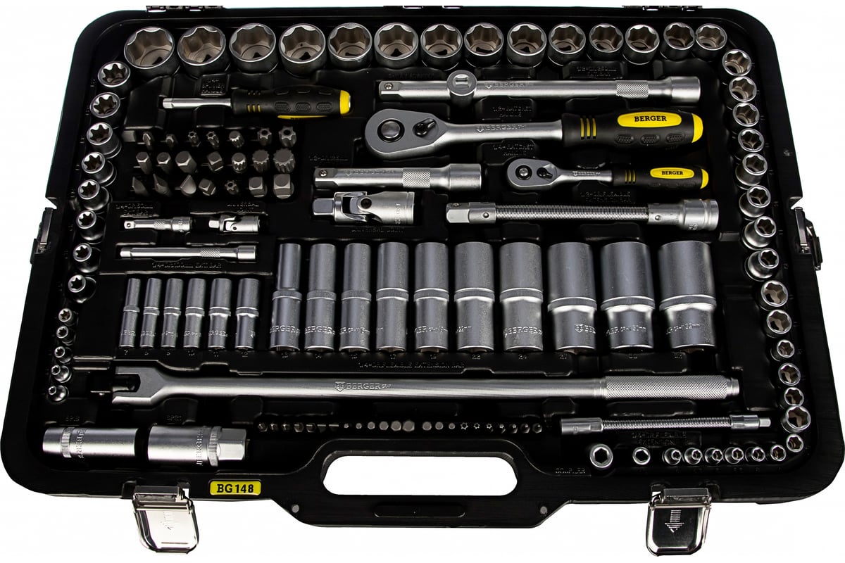 Универсальный набор инструментов Berger BG 148 предметов BG148-1214 ...