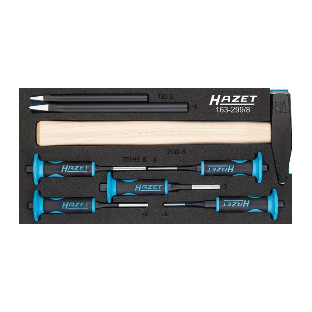 Набор инструмента в ложементе HAZET 163-299/8 - выгодная цена, отзывы, характеристики, фото ...
