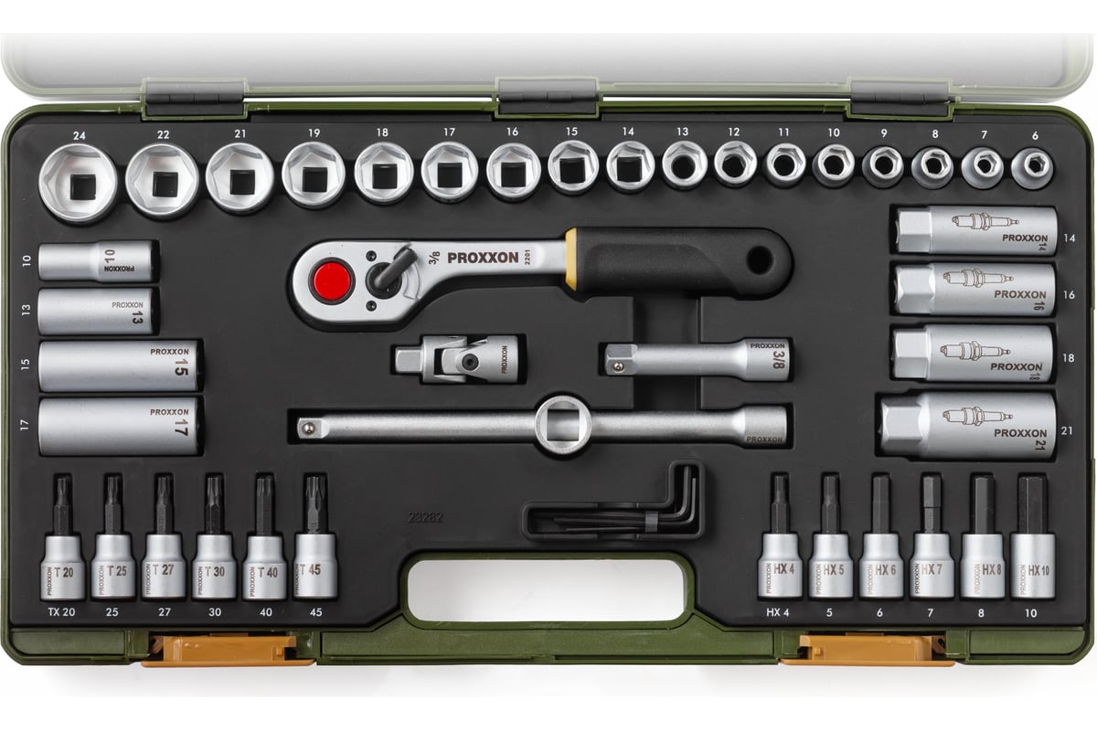 Компактный набор Proxxon 3/8", 44 поз. 23282 - выгодная цена, отзывы, характеристики, фото ...