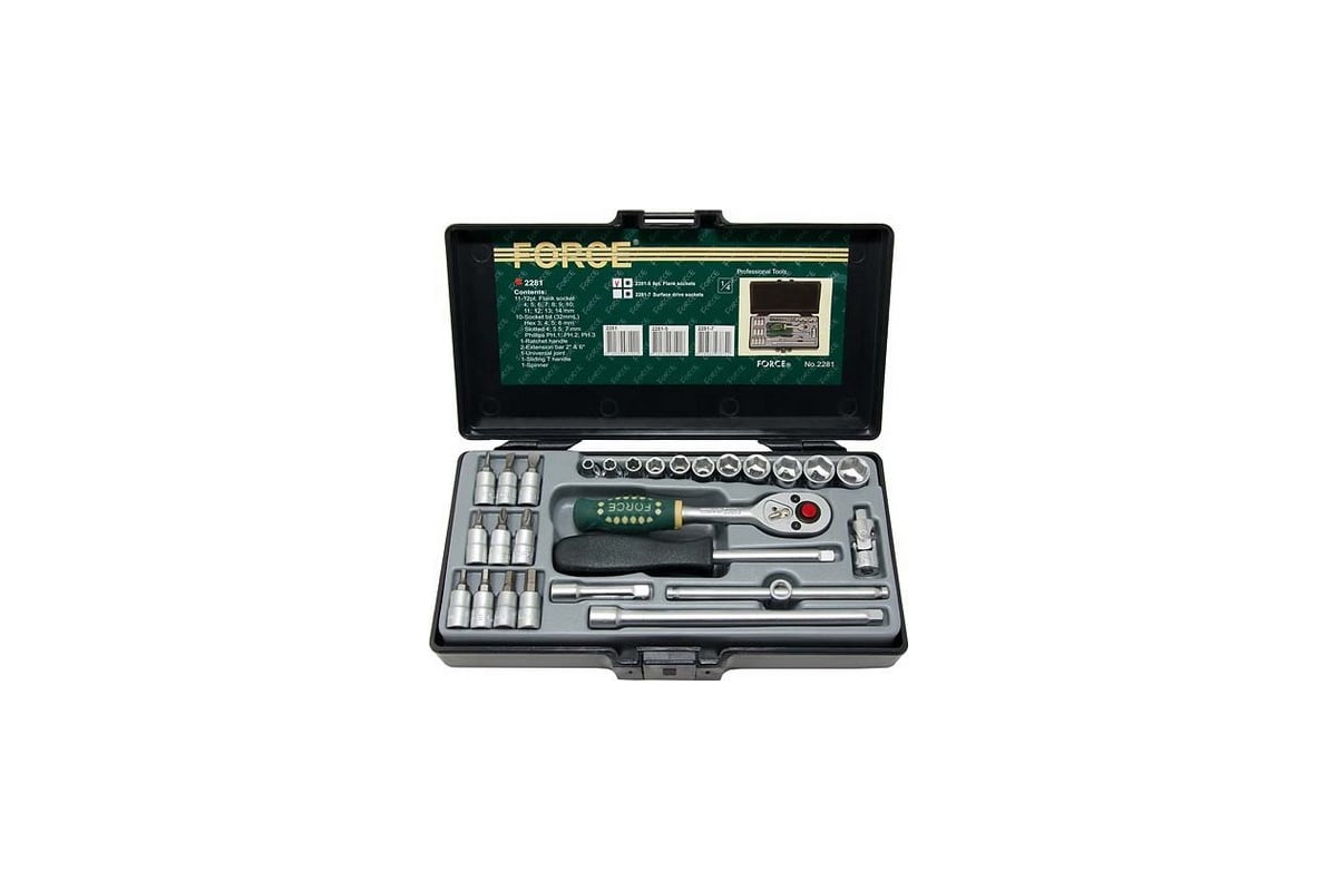 Набор инструментов с 6-ти гранными головками FORCE 2281-5 - выгодная цена, отзывы ...