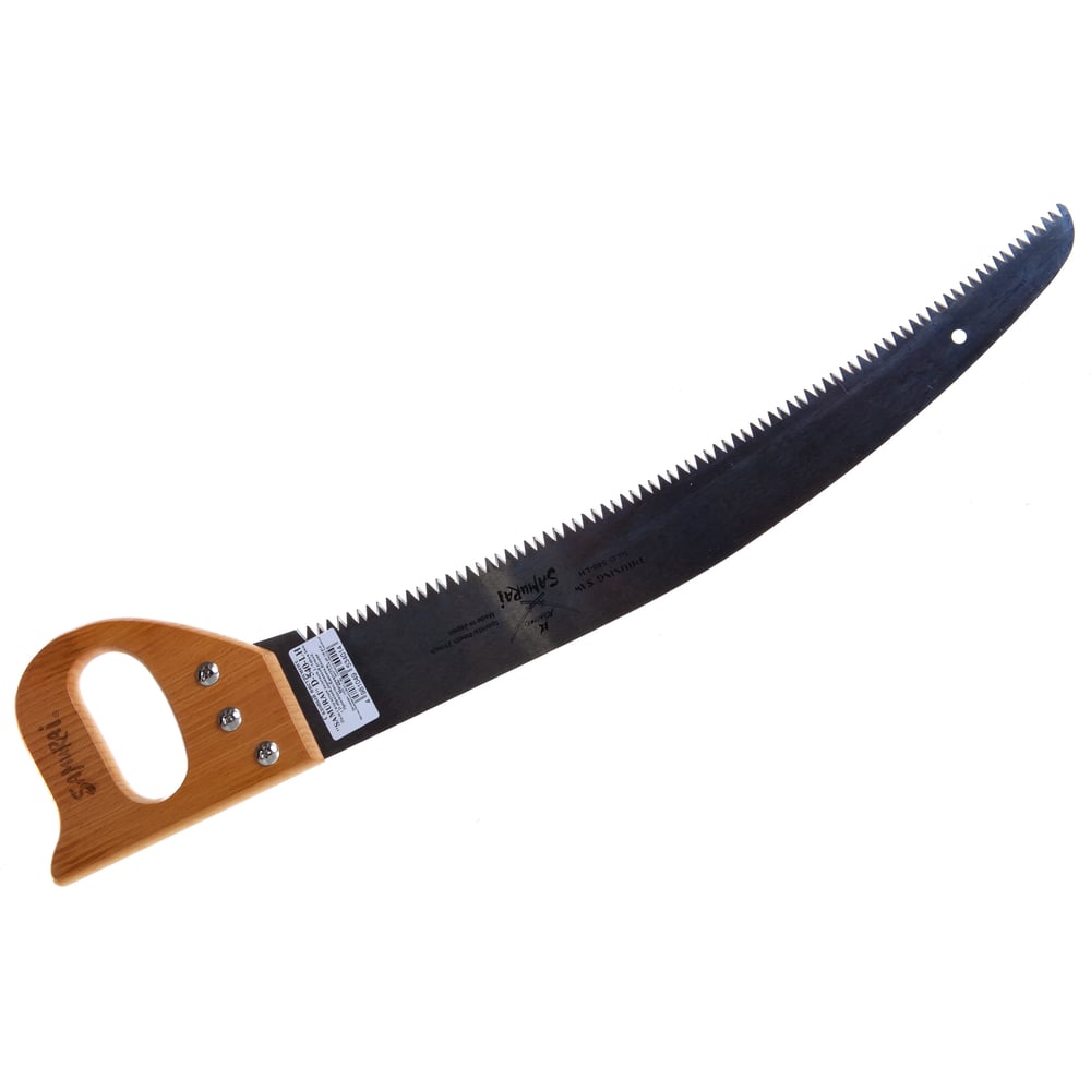 Пила с изогнутом полотном, деревянной ручкой SAMURAI D-540-LH ...