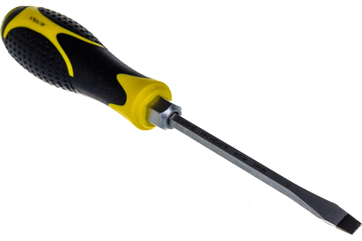 Шлицевая отвертка SL6.5х125мм, магнитная, ударная, силовая ЭВРИКА ER ...