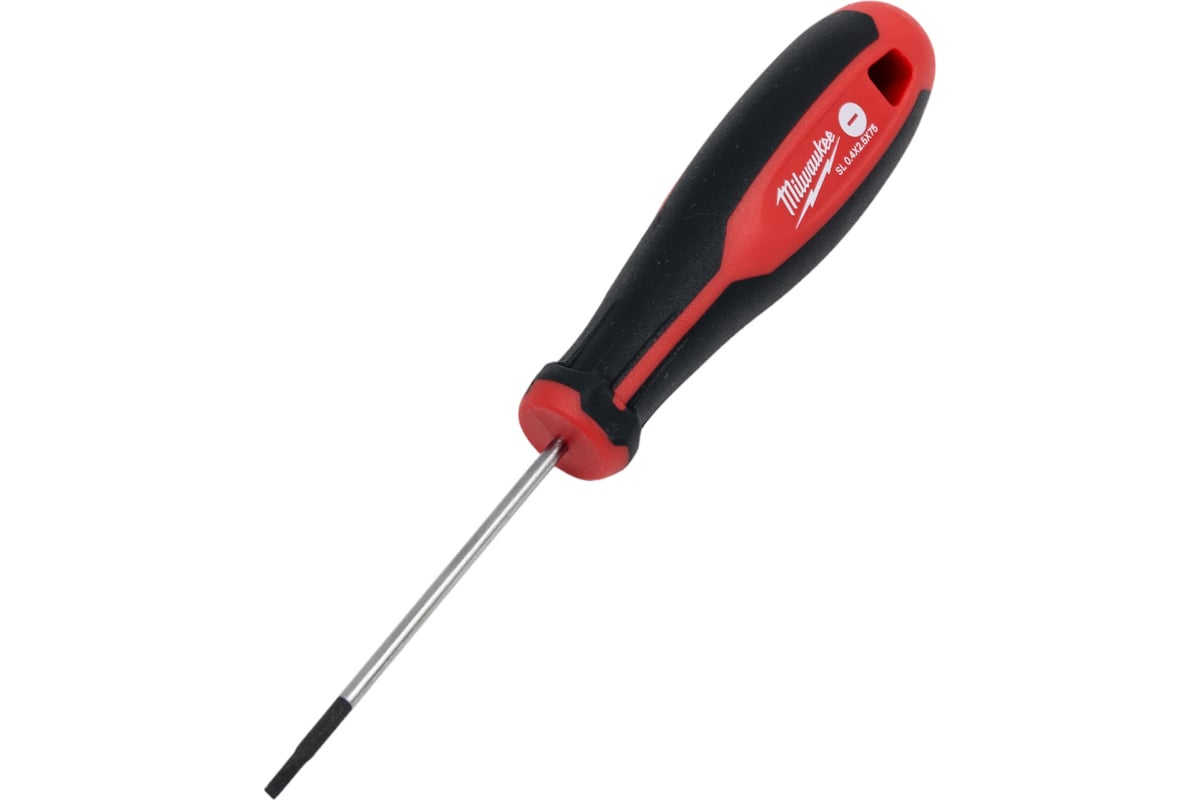 Магнитная отвертка с трехгранной рукояткой Milwaukee SL 0,4x2,5x75 ...