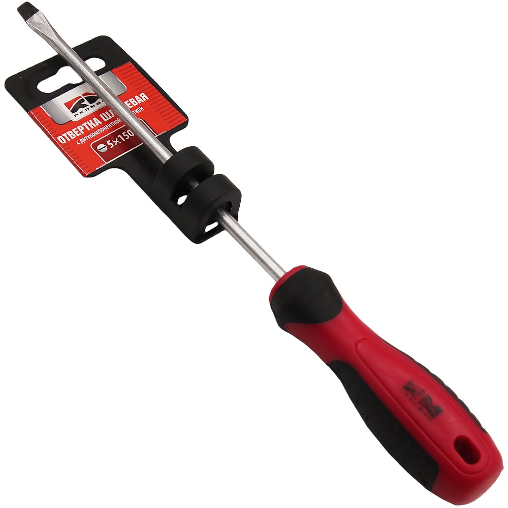 Шлицевая отвертка REDMARK 5x150 мм с двухкомпонентной рукояткой RM80715 ...