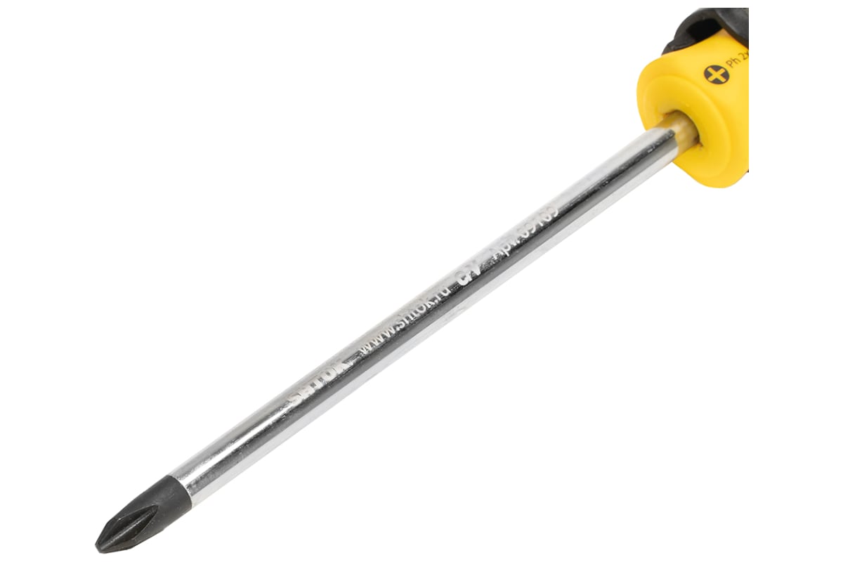 Крестовая отвертка SHTOK Ph2x125 мм 09109 - выгодная цена, отзывы ...