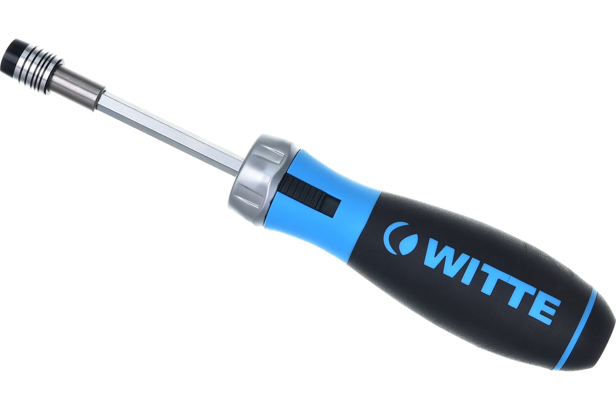 Реверсивная отвертка WITTE PRO BITDRIVE Ratchet с трещоткой и набором ...