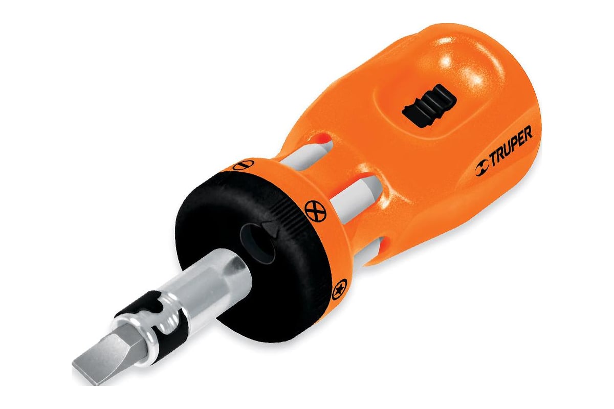 Мини-отвертка с храповым механизмом плюс 12 бит Truper DTROM-12 18193 ...