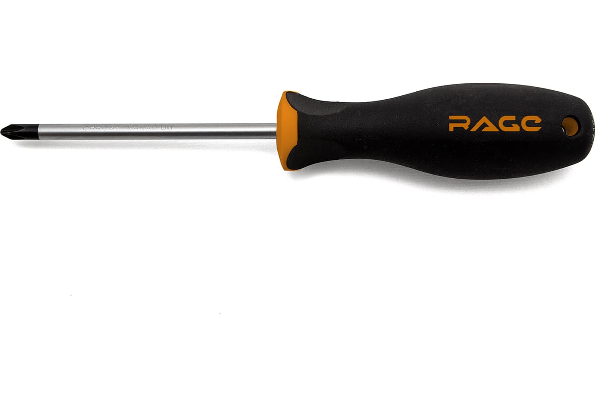 Отвертка RAGE by VIRA PH2x100 CR-V эргономичная двухкомпонентная ручка ...
