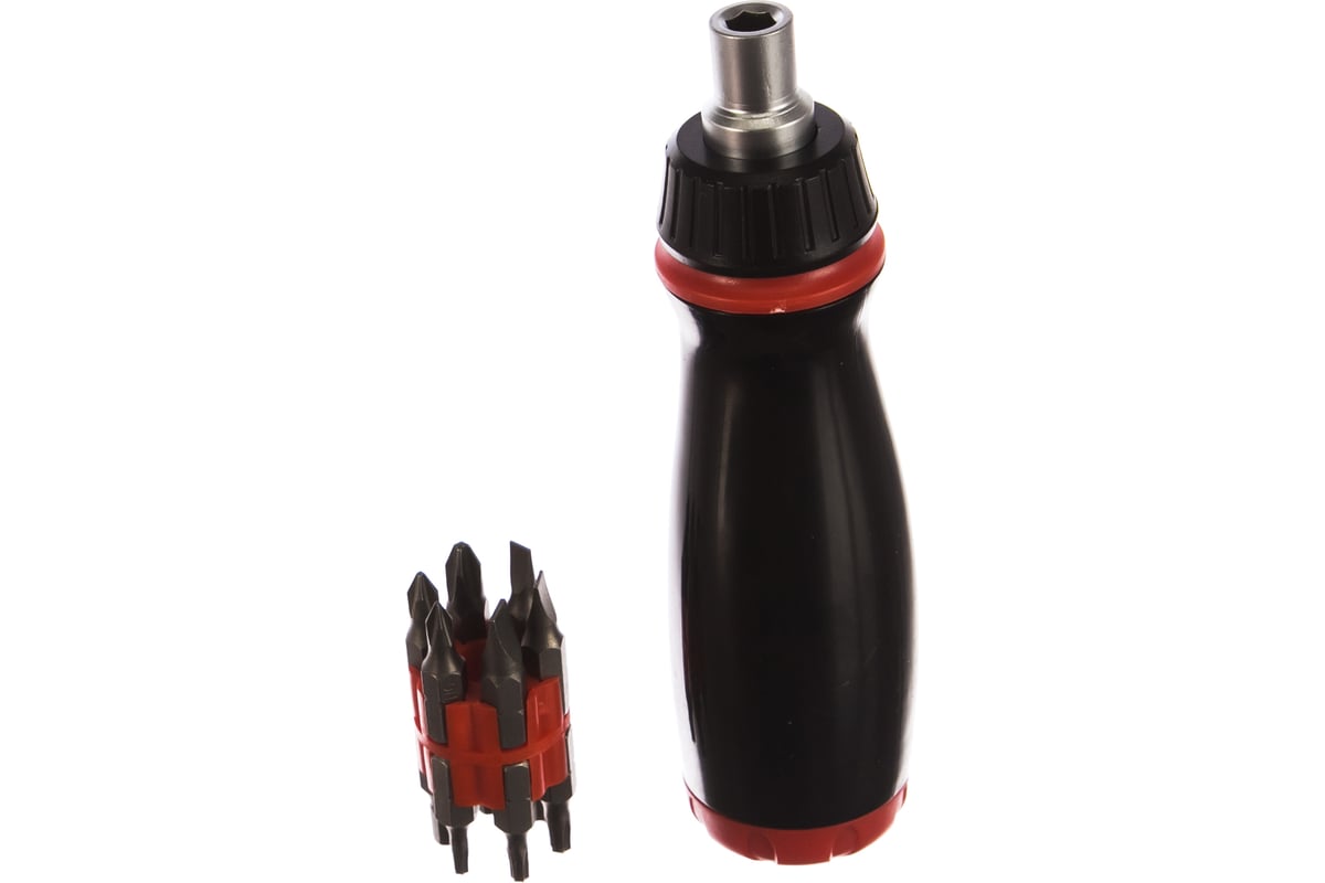 Усиленная реверсивная отвертка с набором из 12 бит Vira 302014 ...