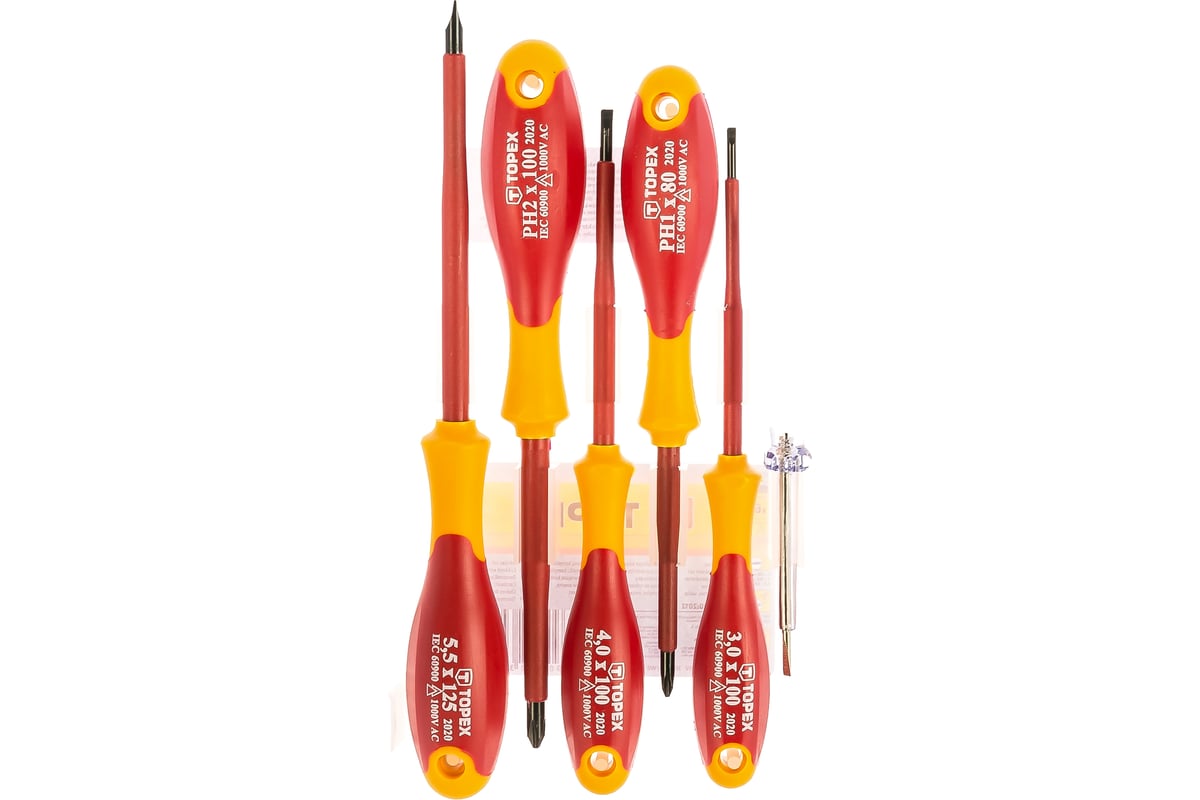 Набор отверток TOPEX 6 шт. 39D150 - выгодная цена, отзывы ...