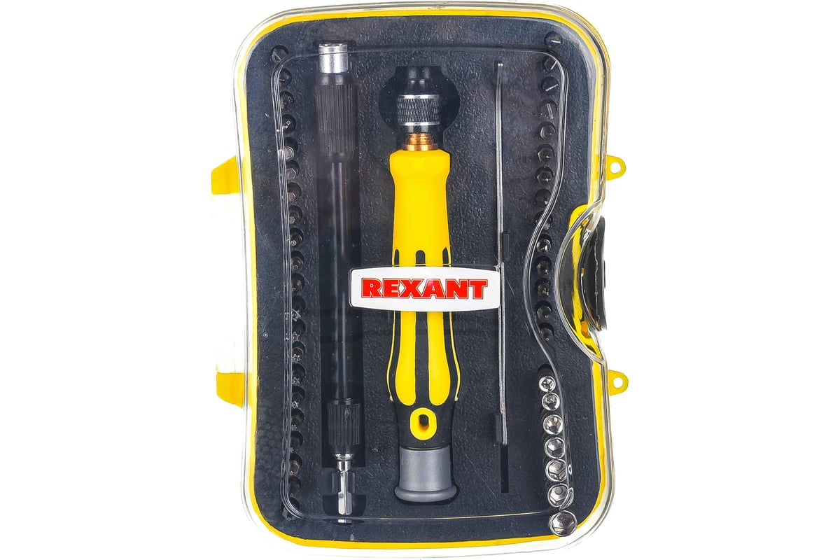 Наборная отвертка для точечных работ REXANT 45 предметов 12-4706 ...