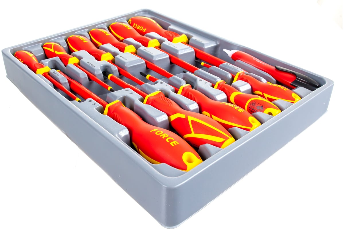 Пробник и отвёртки с диэлектрическим покрытием FORCE 2125N - выгодная ...
