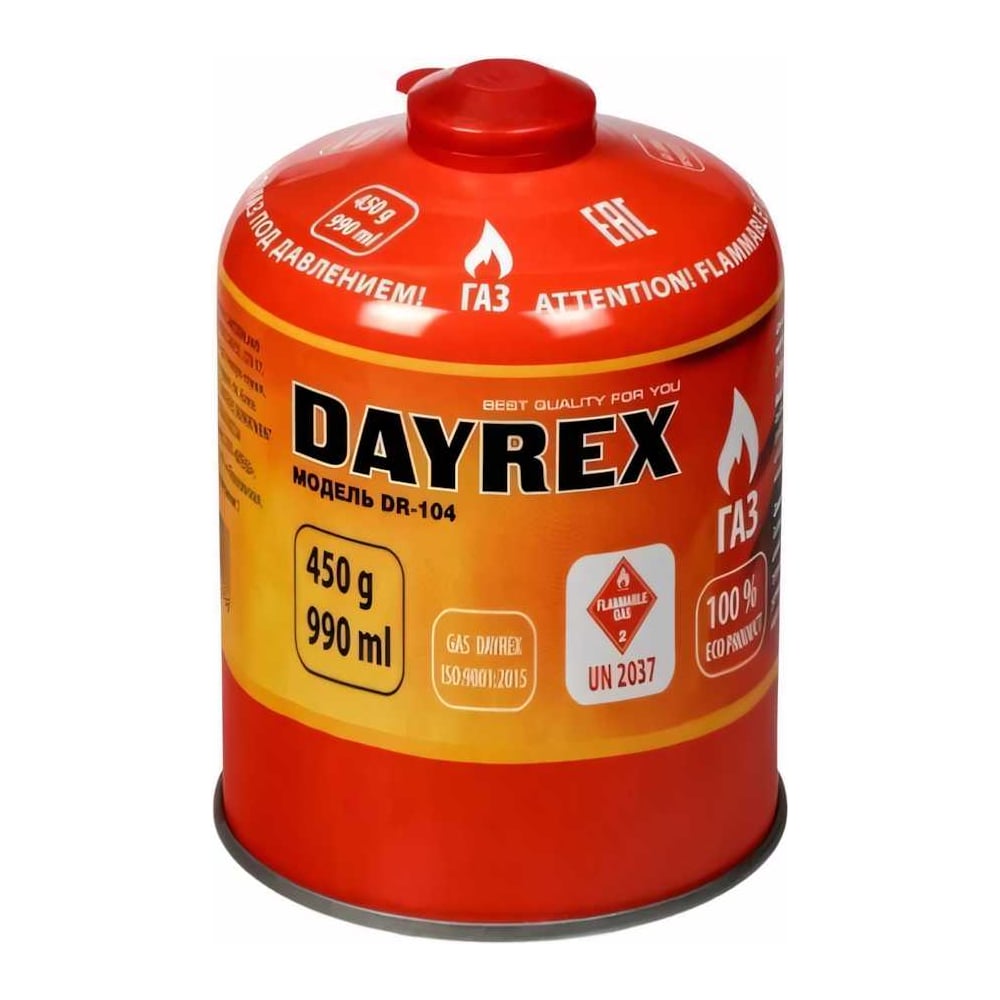 Газовый баллон DAYREX 104 450 г 629936 - выгодная цена, отзывы ...