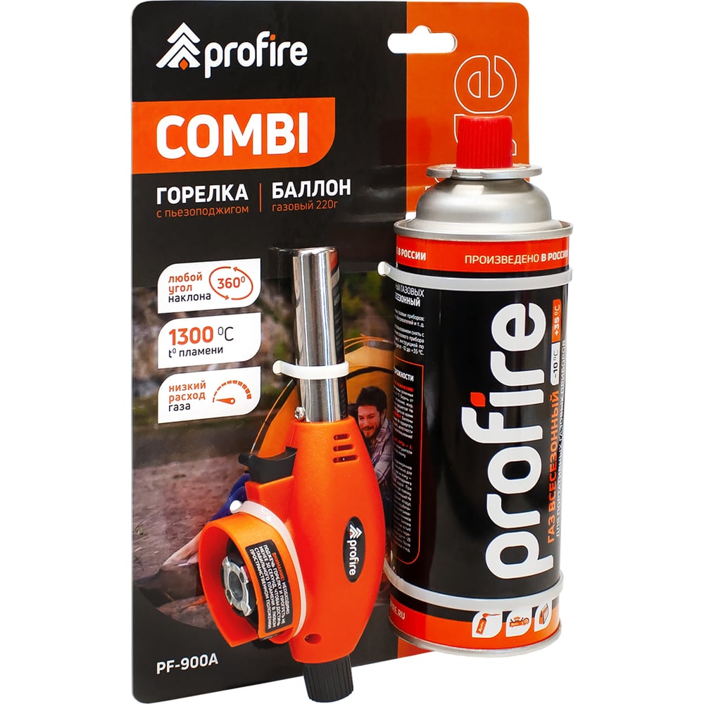 Комплект горелки с баллончиком PROFIRE COMBI PF-900A 00-00004576 ...