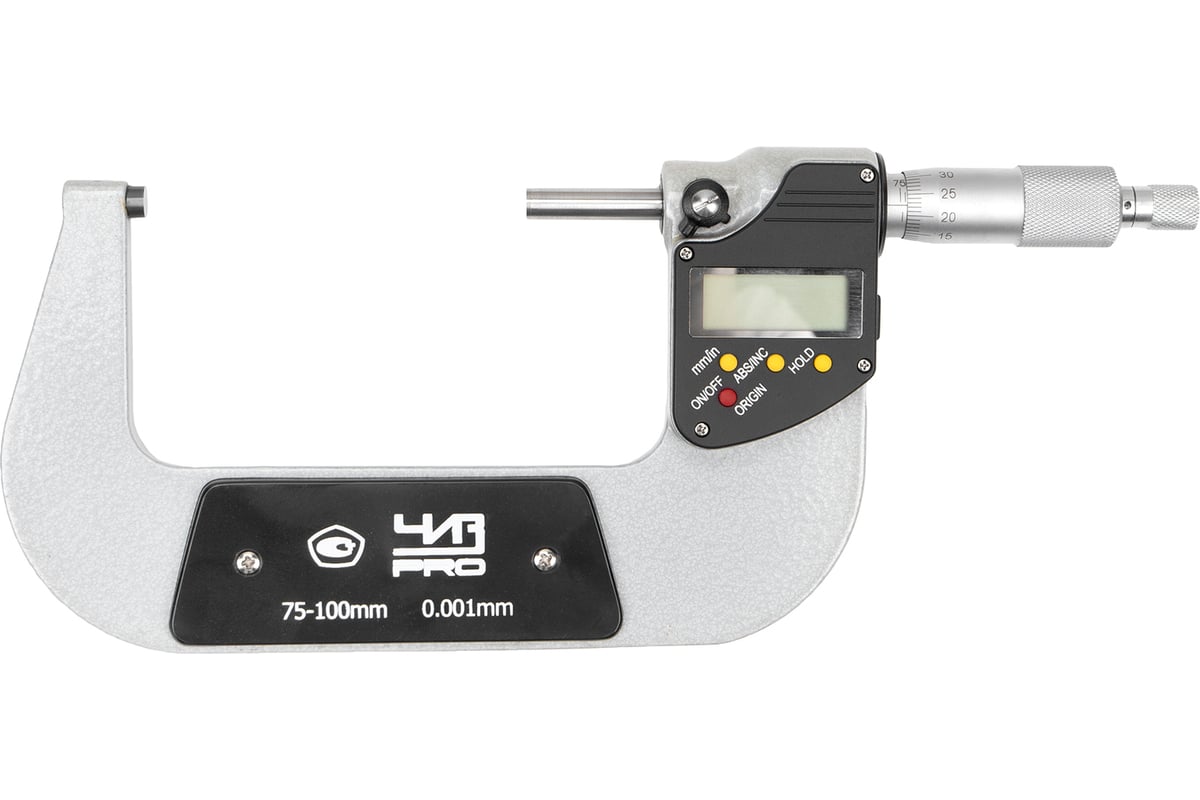 Микрометр ЧИЗ МКЦ-100 0.001, электронный, 4-кн. PRO 423463 - выгодная ...