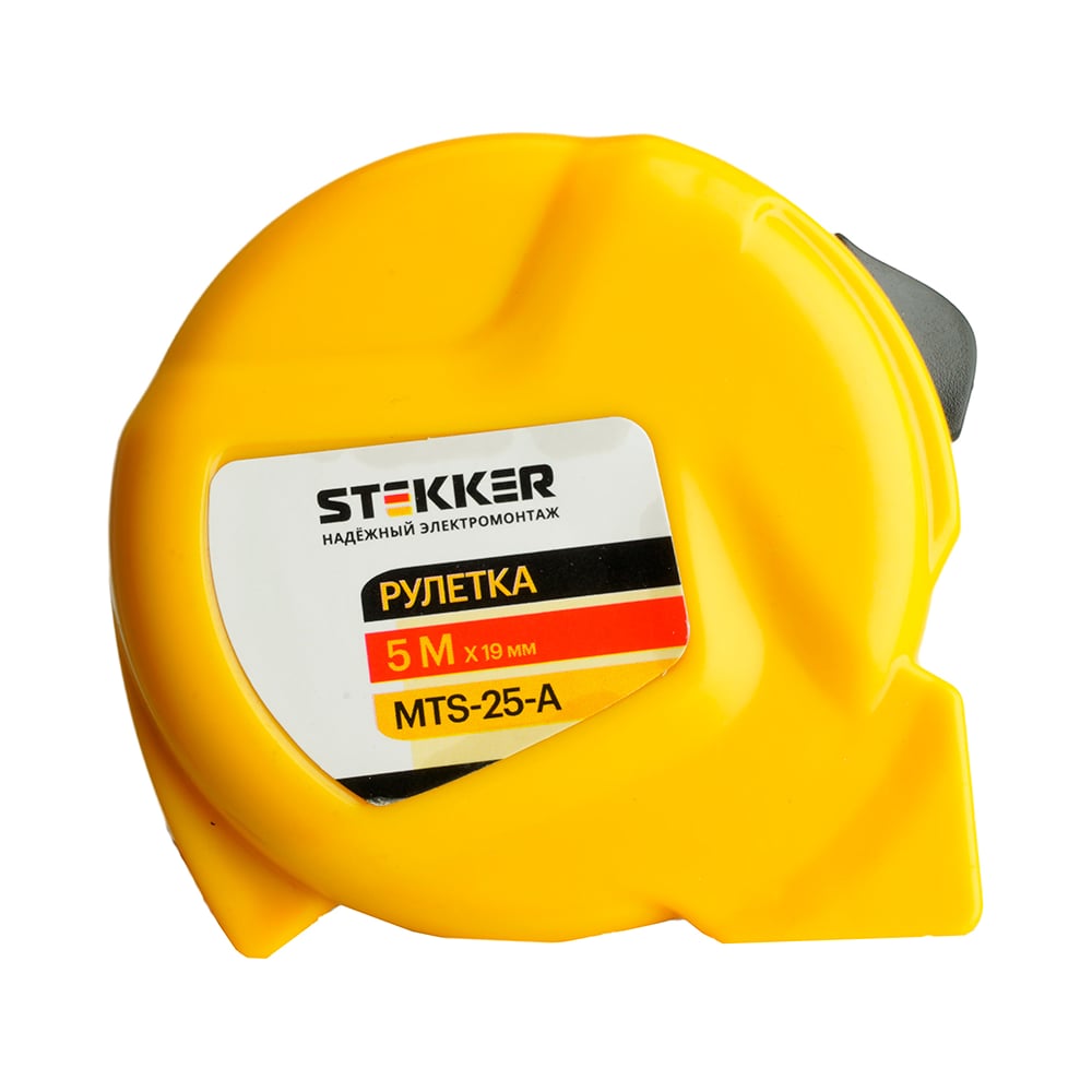 Рулетка STEKKER MTS-25-А 5 м х 19 мм, II класс точности, 50206 ...